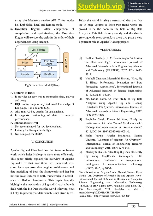 An Overview Of Apache Pig And Apache Hive | PDF | Programming Languages | Computing
