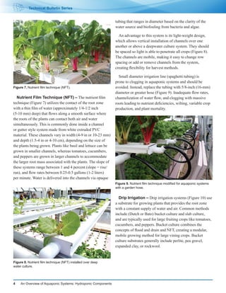 An Overview of Aquaponic Systems: Hydroponic Components | PDF
