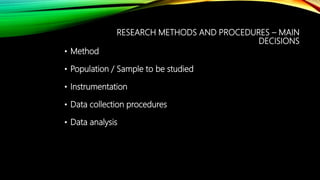 An overview of a research proposal | PPTX