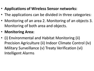 An overview of a wireless sensor network communication ppt | PPTX