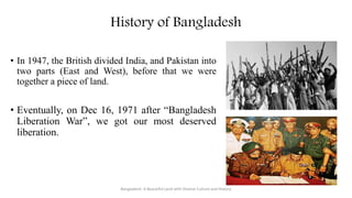 An overview of Bangladesh: A Beautiful Land with Diverse Culture and ...