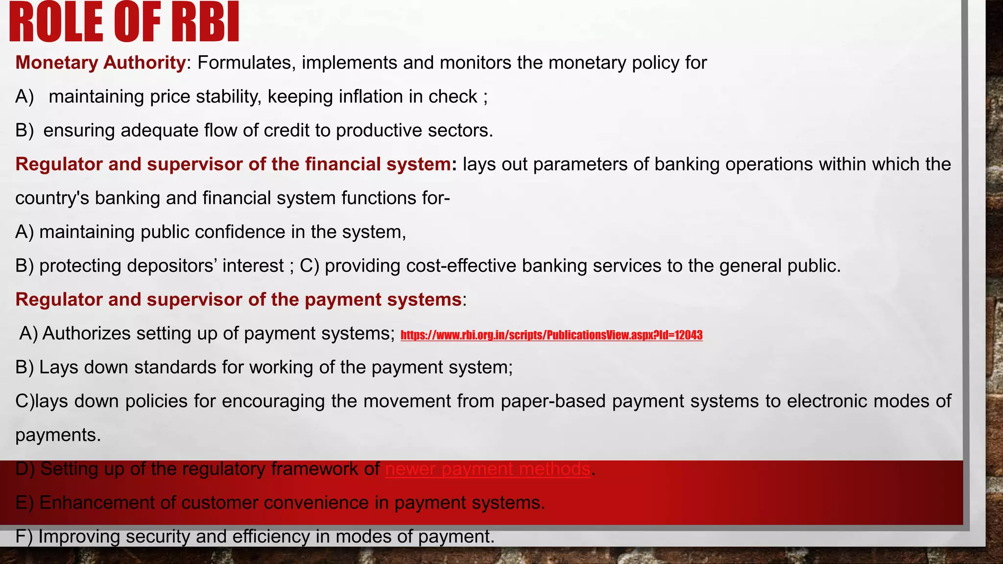 An overview of banking system | PPT
