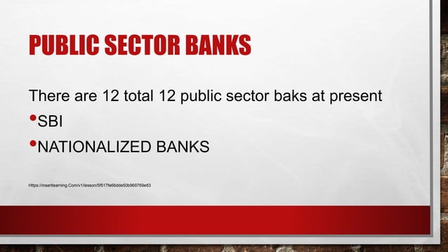 An overview of banking system | PPT