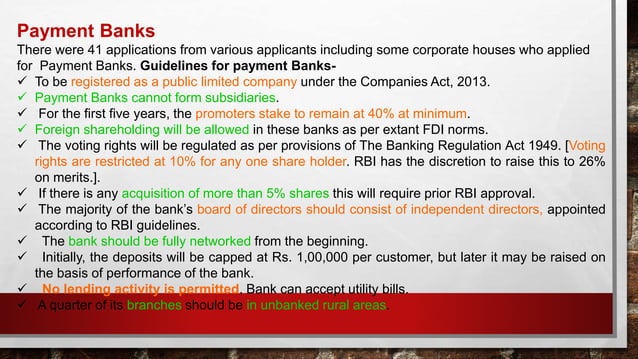 An overview of banking system | PPT