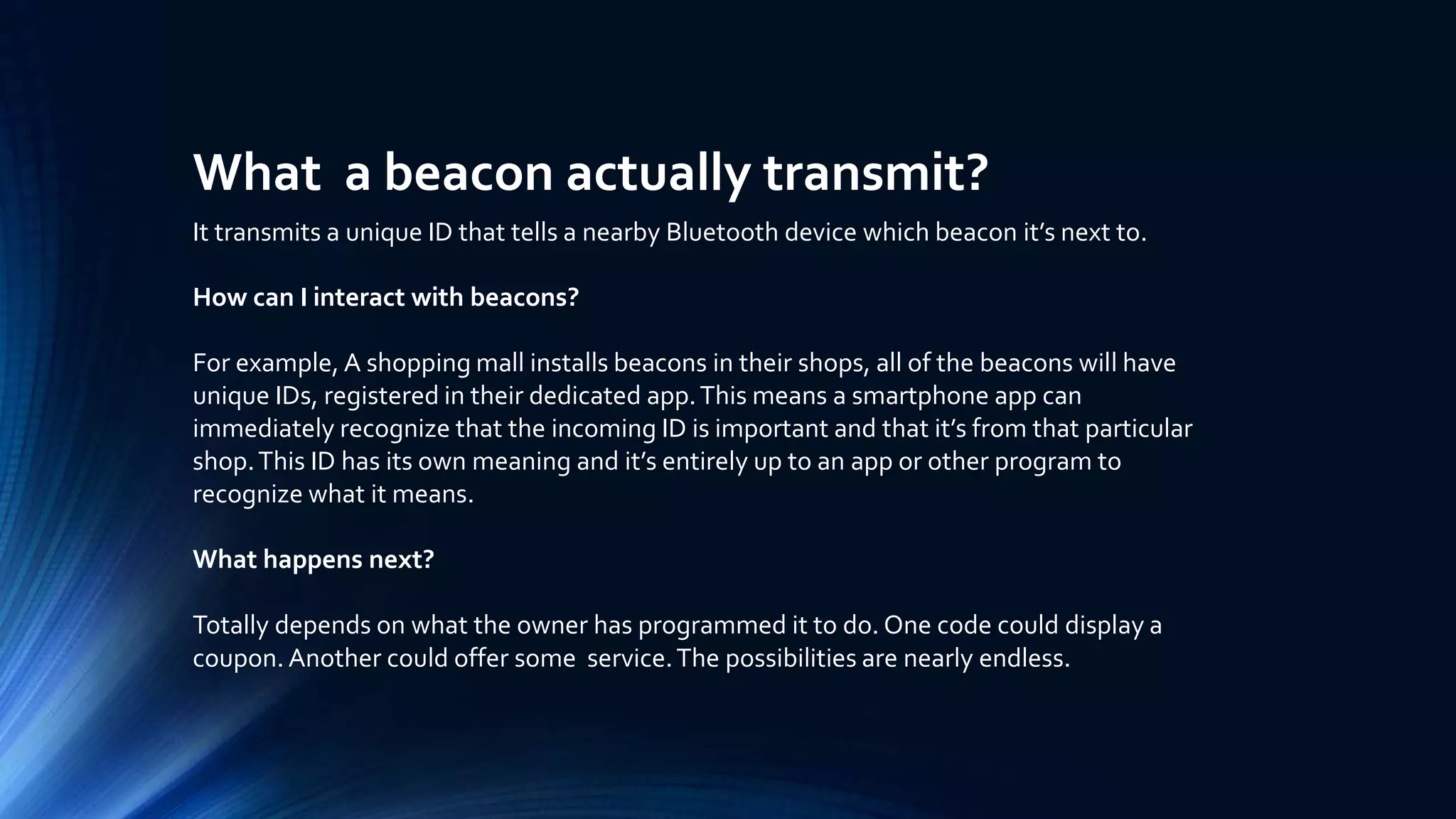 An overview of Beacons | PPTX