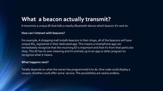 An overview of Beacons | PPTX
