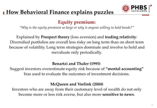 An overview of behavioral finance | PPT