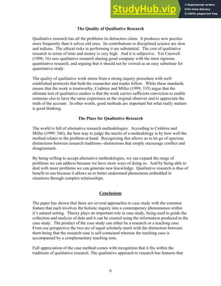 An Overview Of Case Study | PDF