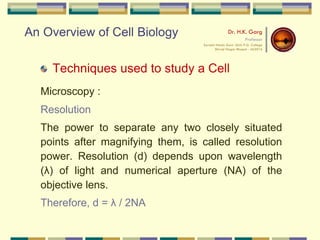 Cell Biology for Under-graduates - Dr HK Garg | PDF