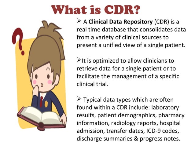 An overview of clinical data repository | PPT | Databases | Computer ...