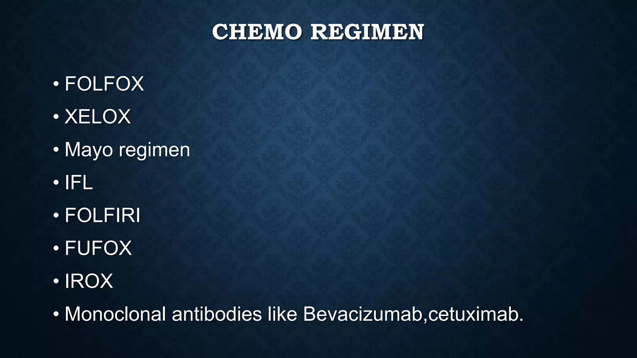 An overview of colorectal carcinoma at oncology department new | PPTX