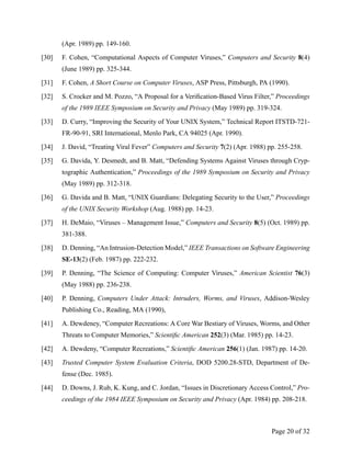 An overview of computer viruses in a research environment | PDF