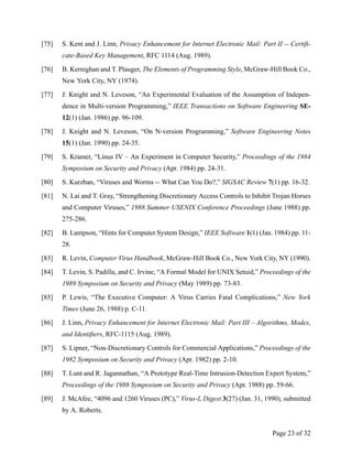 An overview of computer viruses in a research environment | PDF