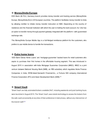 AN OVERVIEW OF CSR ACTIVITIES BEING PEROFRMED BY ICICI BANK LIMITED | DOCX