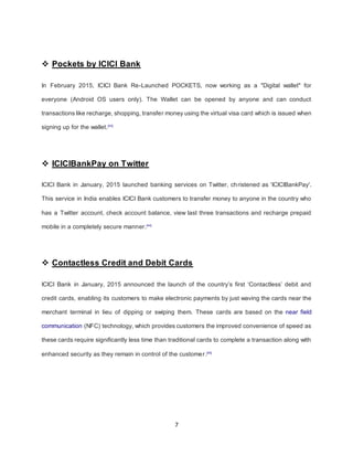 AN OVERVIEW OF CSR ACTIVITIES BEING PEROFRMED BY ICICI BANK LIMITED | DOCX