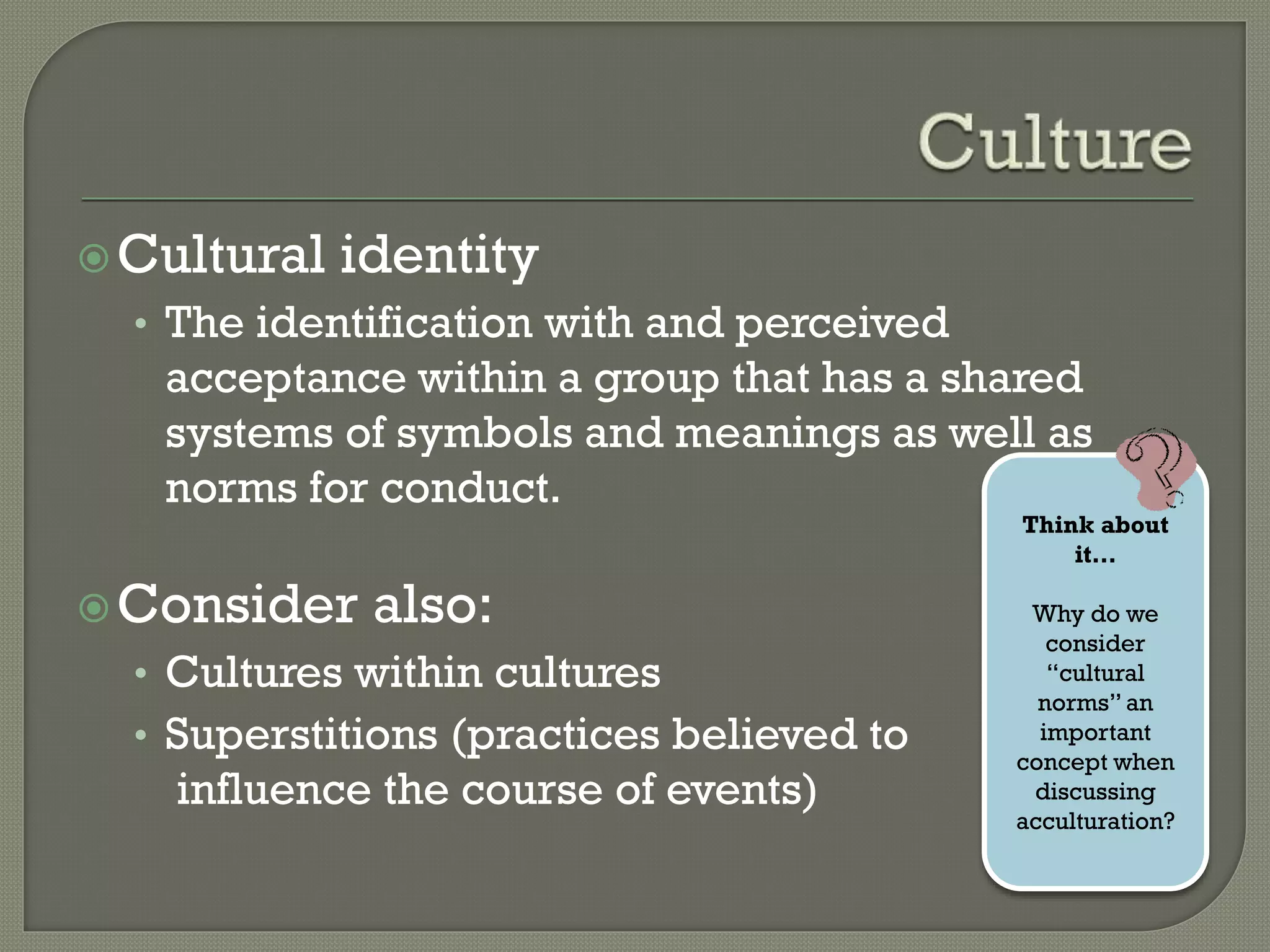 An overview of culture | PPTX