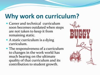 An overview of curriculum design in career and technical education | PPTX