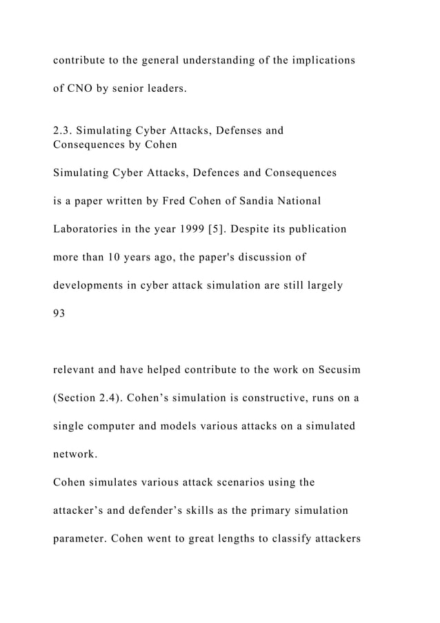 An Overview of Cyber Attack and Computer Network Operations Si.docx | Computer Networking ...