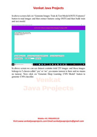 An overview of deep learning in medical imaging focusing on mri screenshots | DOCX | Artificial ...