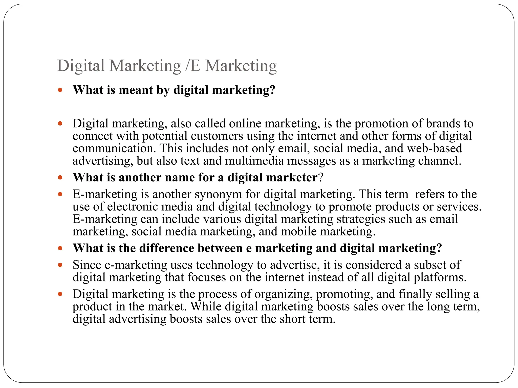 An Overview of Digital Marketing.pptx... | PPT