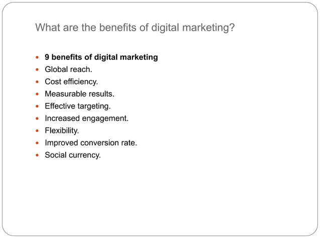 An Overview of Digital Marketing.pptx... | PPT