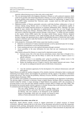 An overview of digitization project in university libraries in nigeria ...