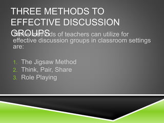 An overview of discussion groups | PPTX