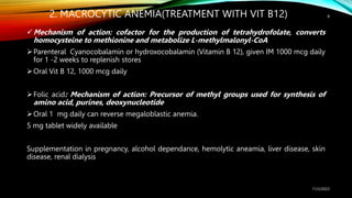 AN OVERVIEW OF DRUGS ACTING ON BLOOD FORMING.pptx | Blood Disorders ...