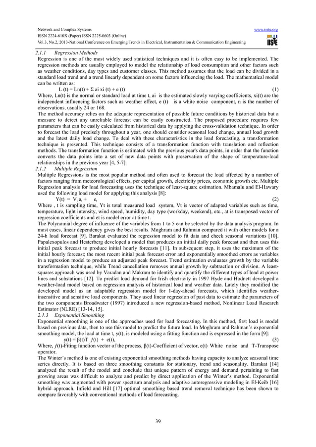 An Overview Of Electricity Demand Forecasting Techniques Pdf Computer Networking Computing