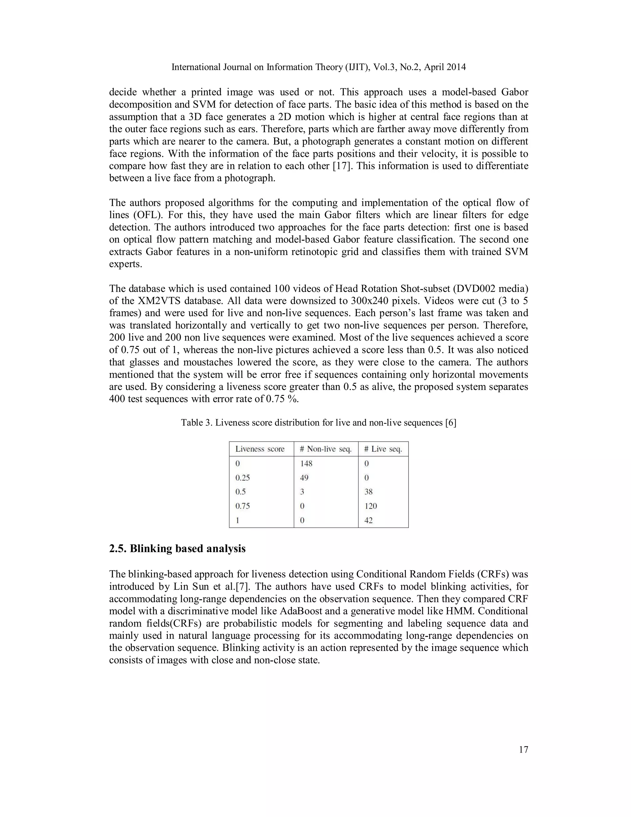 An overview of face liveness detection | PDF