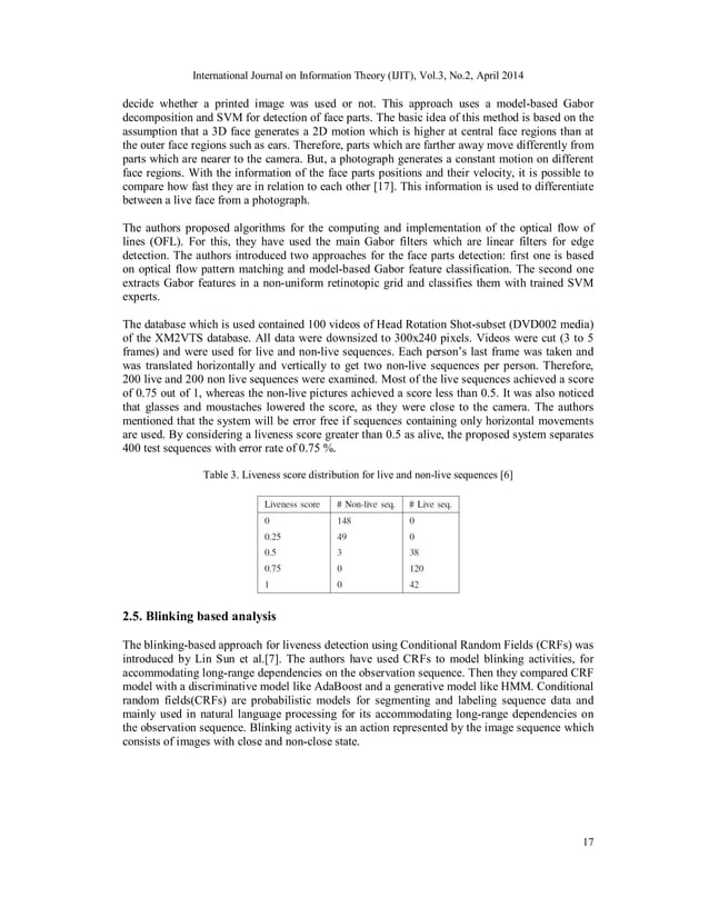 An overview of face liveness detection | PDF