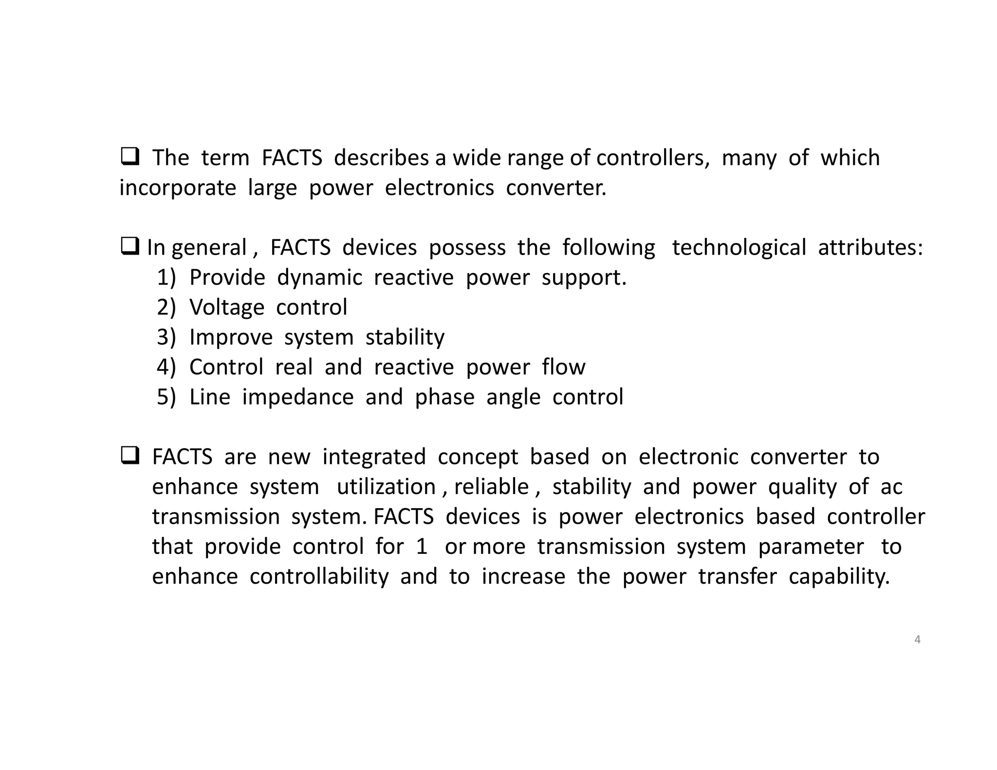 An overview of FACTS devices | PDF