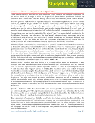 An Overview Of Feminism In The Victorian Period | PDF