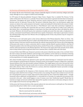 An Overview Of Feminism In The Victorian Period | PDF