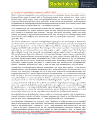 An Overview Of Feminism In The Victorian Period | PDF