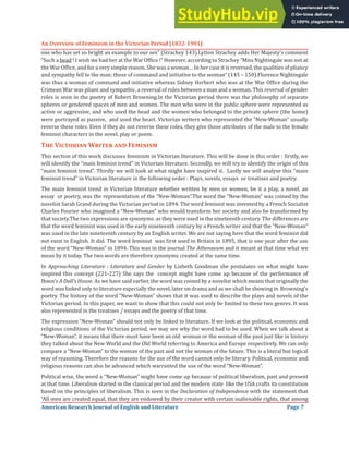 An Overview Of Feminism In The Victorian Period | PDF