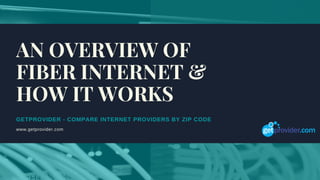 An Overview of Fiber Internet & How It Works? | PDF | Internet for ...