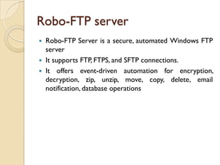 An overview of ftp | PPT