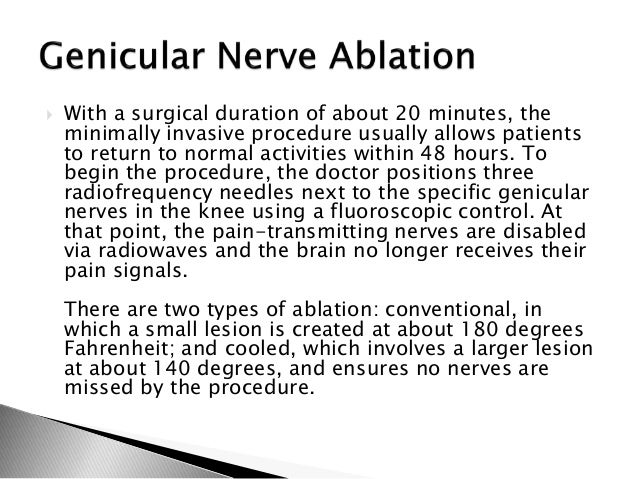 An Overview Of Genicular Nerve Ablation