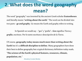 An overview of geography | PPT