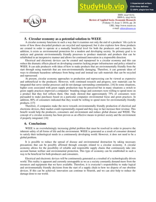 An overview of global e-waste, its effects on developing countries and ...