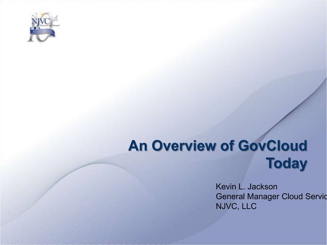 Overview of GovCloud Today | PPT