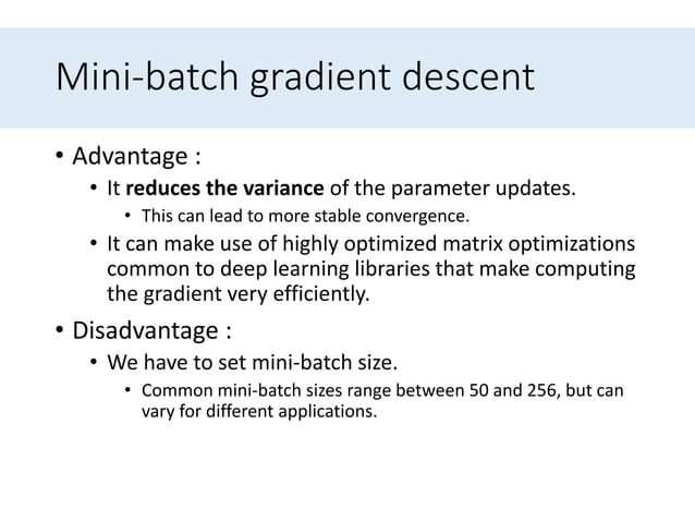 An overview of gradient descent optimization algorithms | PPTX ...