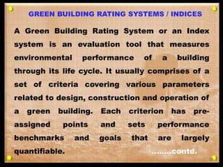An overview of green building rating systems iisc cce 1 | PDF