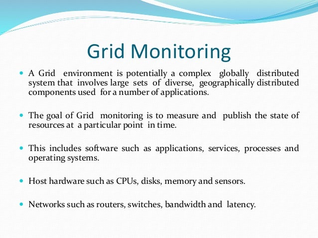 An overview of grid monitoring