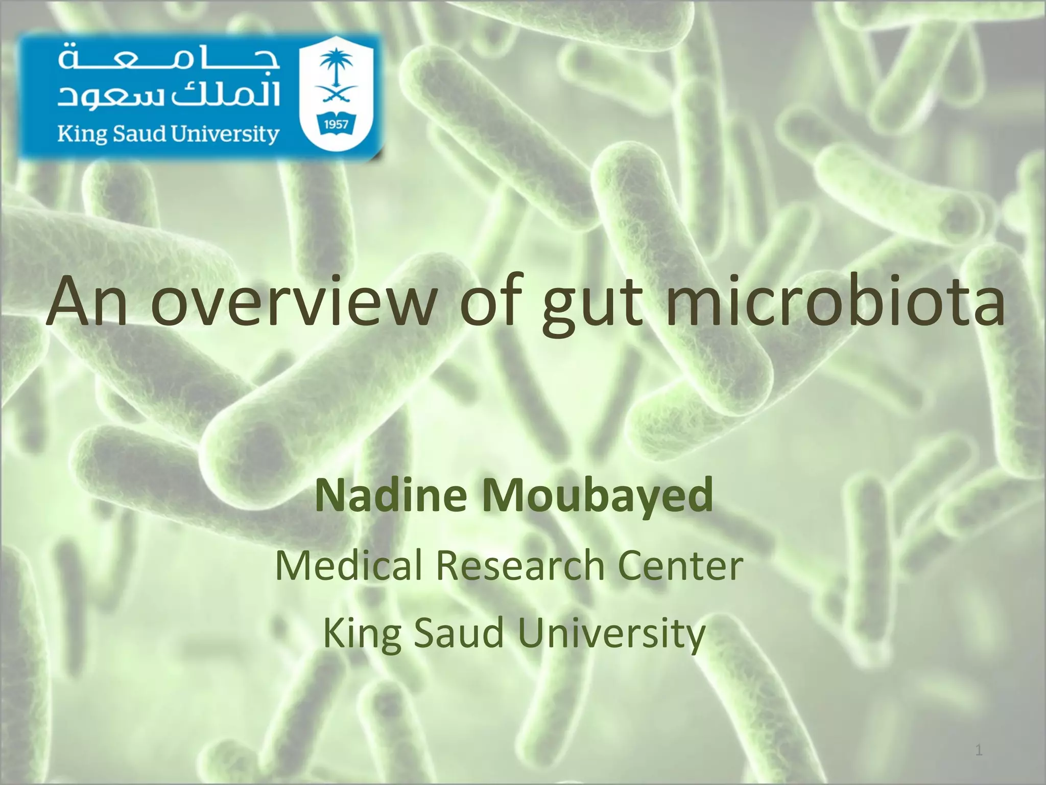 Overview of gut microbiota | PPT