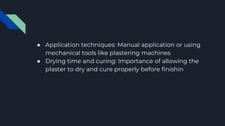 AN OVERVIEW OF GYPSUM PLASTERING .pptx