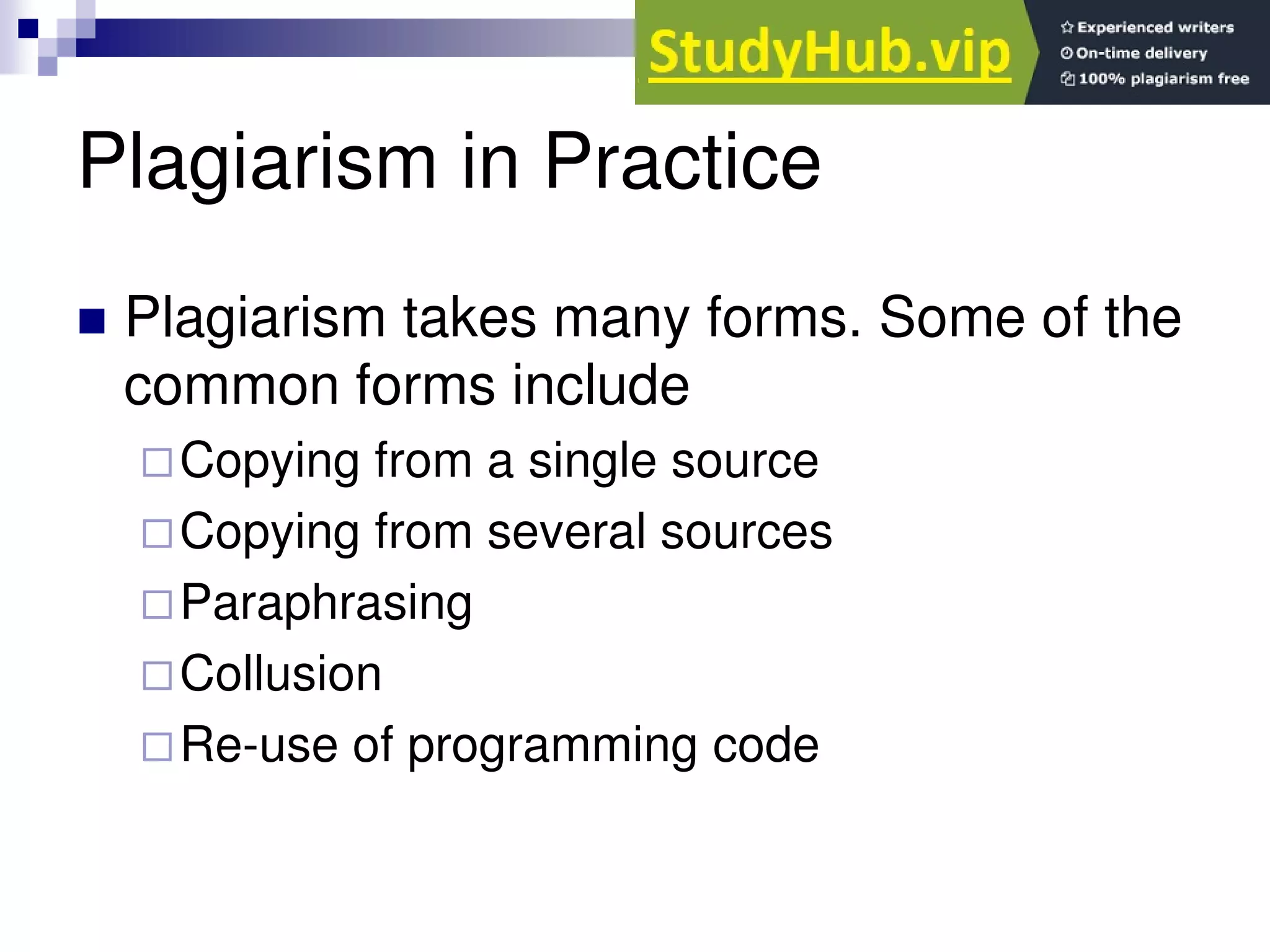 An Overview Of HEC Plagiarism Policy | PDF