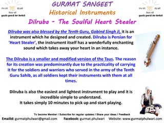 An overview of historical instruments in gurmat sangeet ver.1 | PPSX