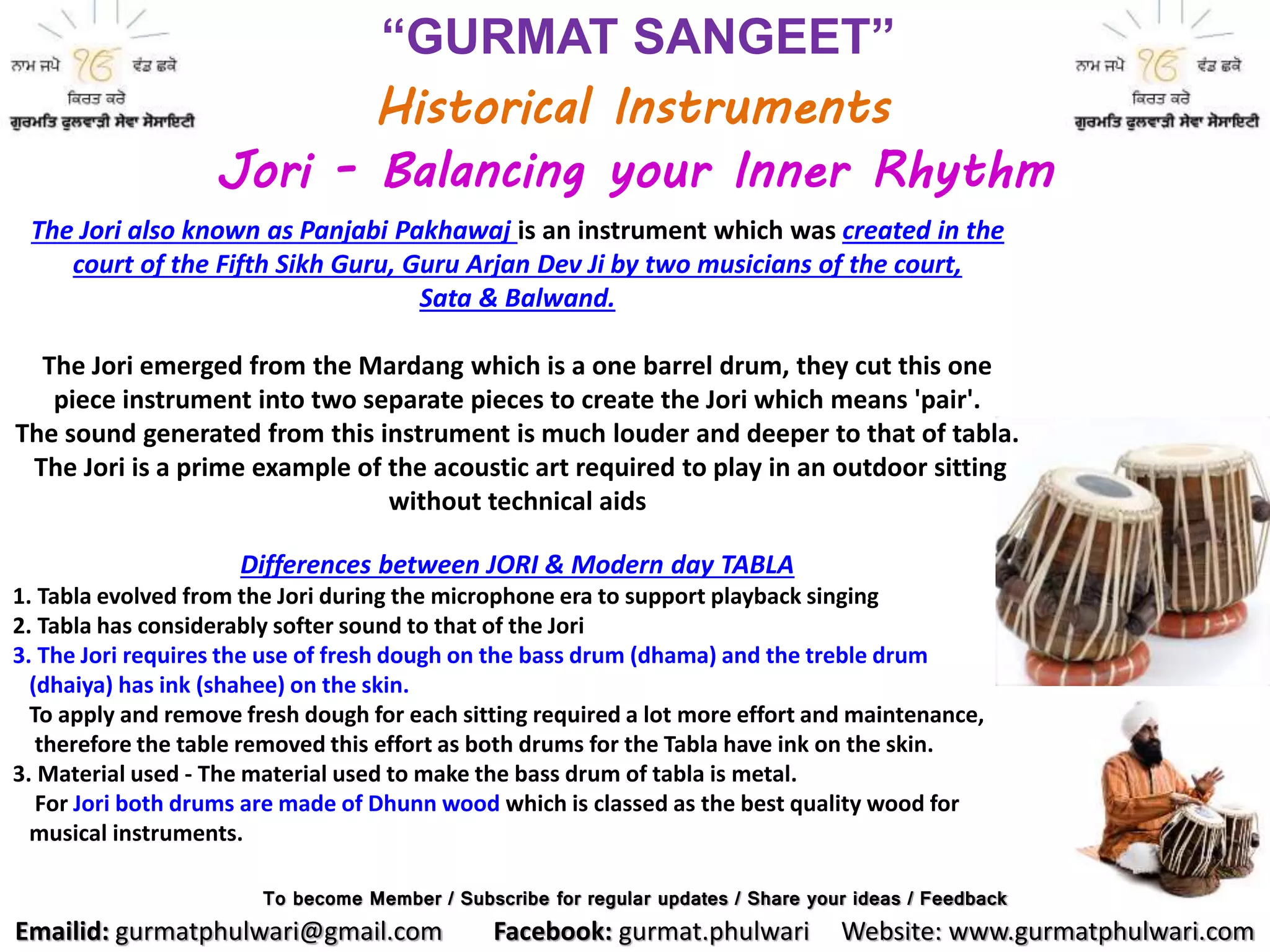 An overview of historical instruments in gurmat sangeet ver.1 | PPSX